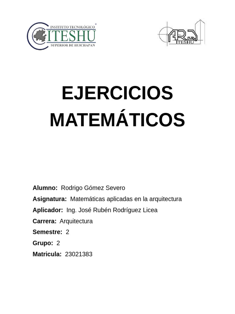 Ejercicios Matematicas Aplicadas | PDF