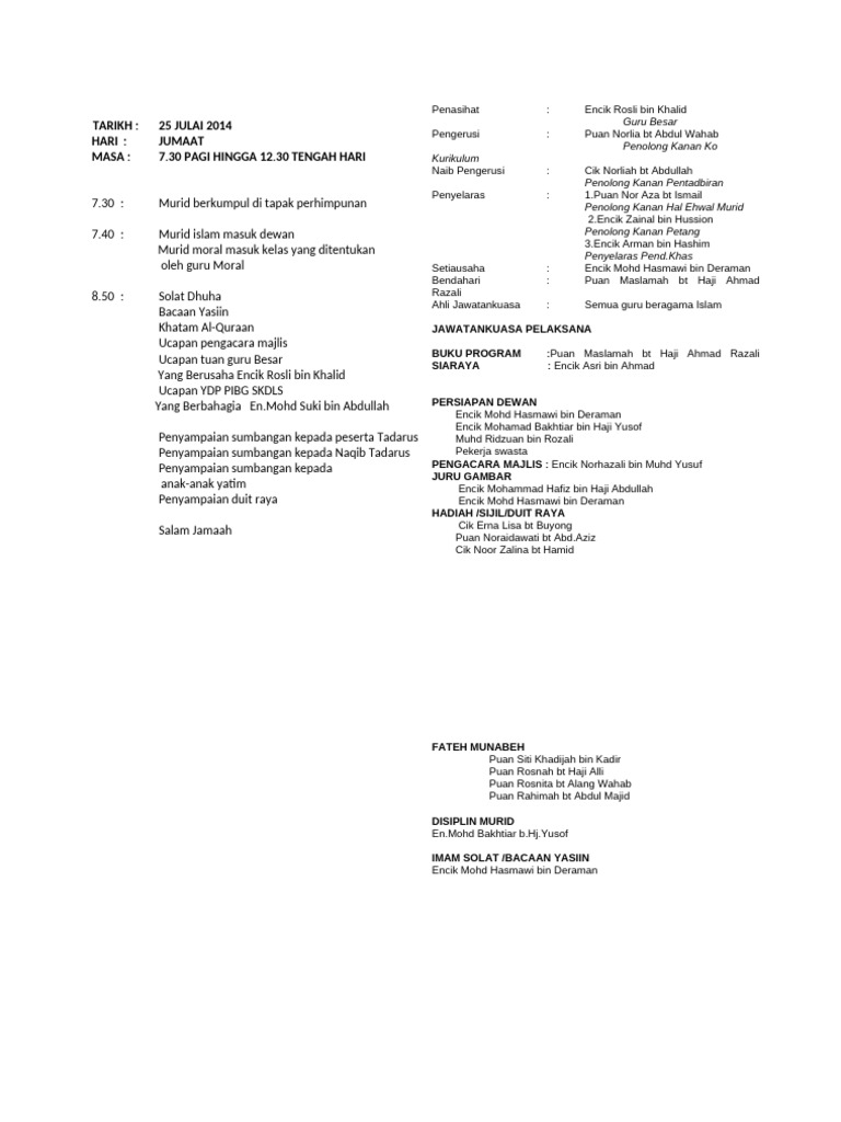 Buku Program Ihya' Ramadhan | PDF