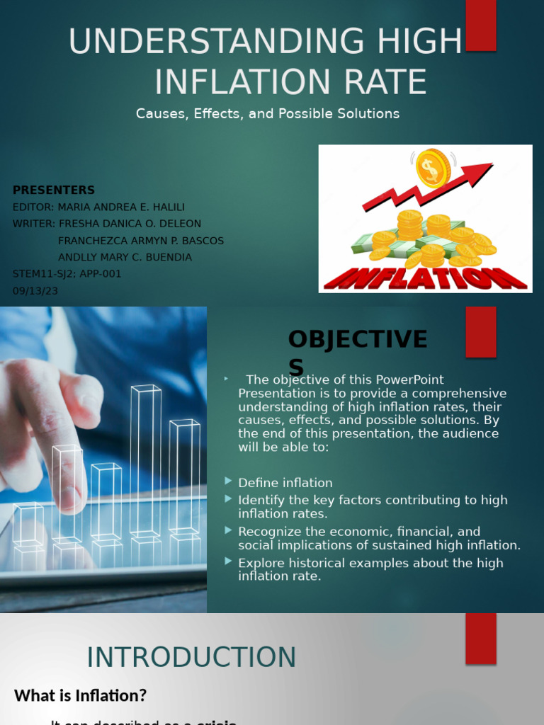 Understanding High Inflation Rate Presentation | PDF | Inflation ...