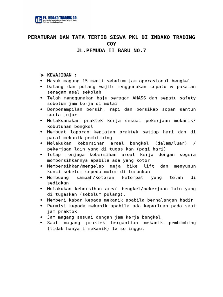 Indako Trading Coy Jl. Pemuda | PDF