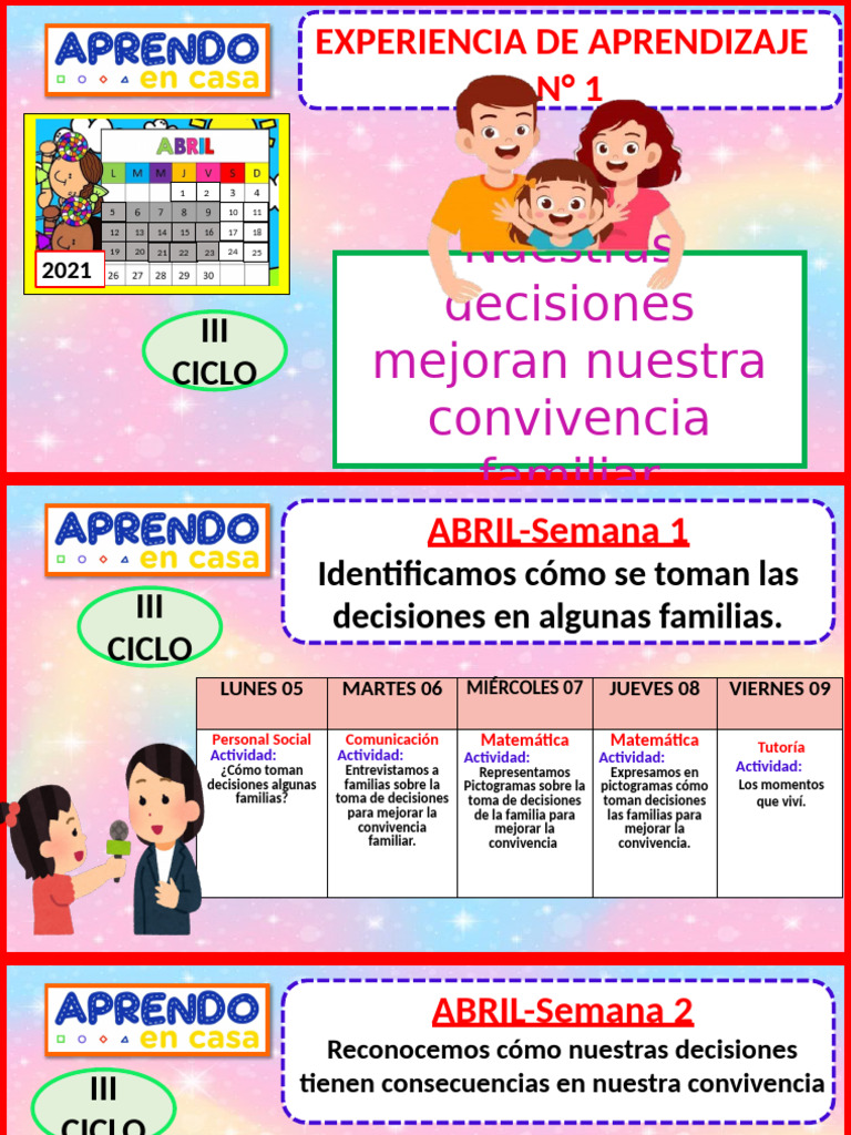 Programacion Semanal | PDF