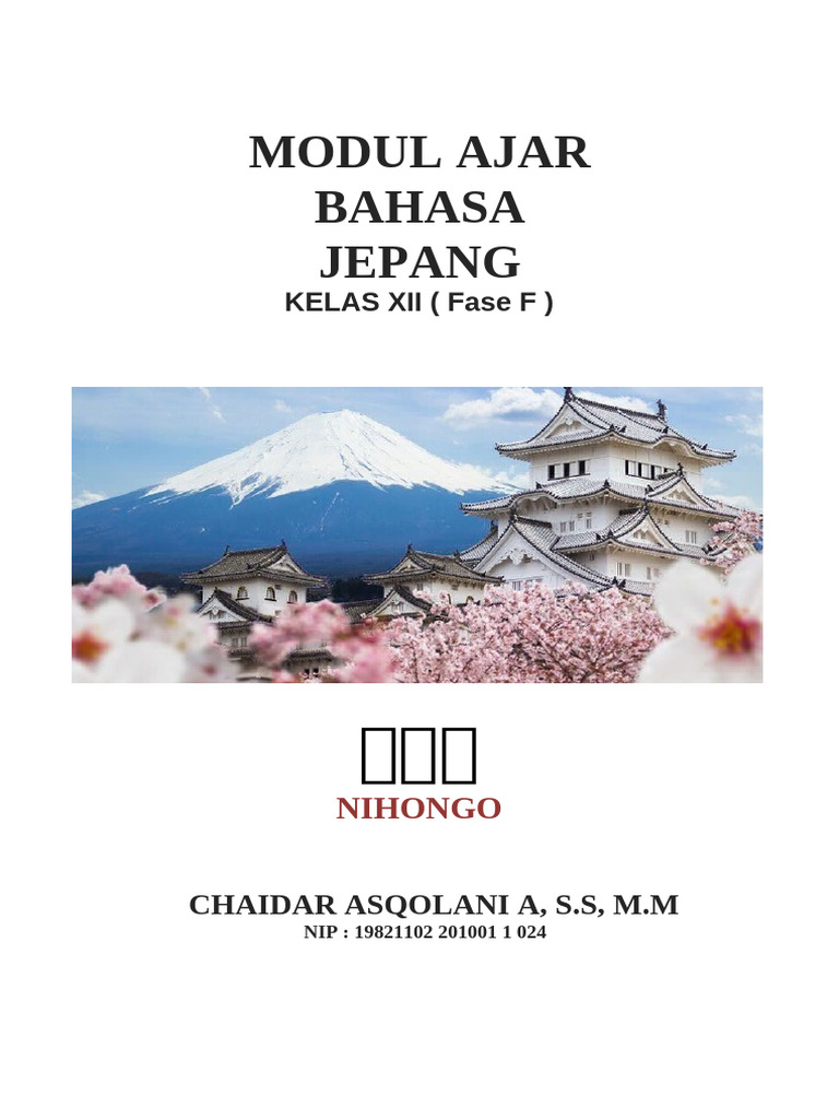 Modul Ajar Bahasa Jepang Aisatsu 1 | PDF