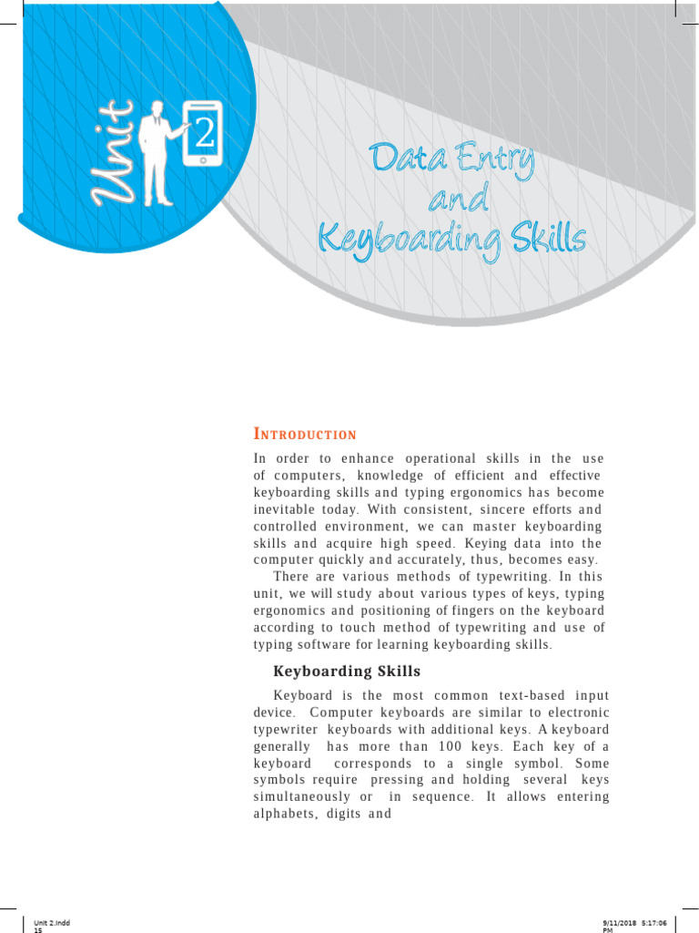 Data Entry and Keyboard Skills | PDF