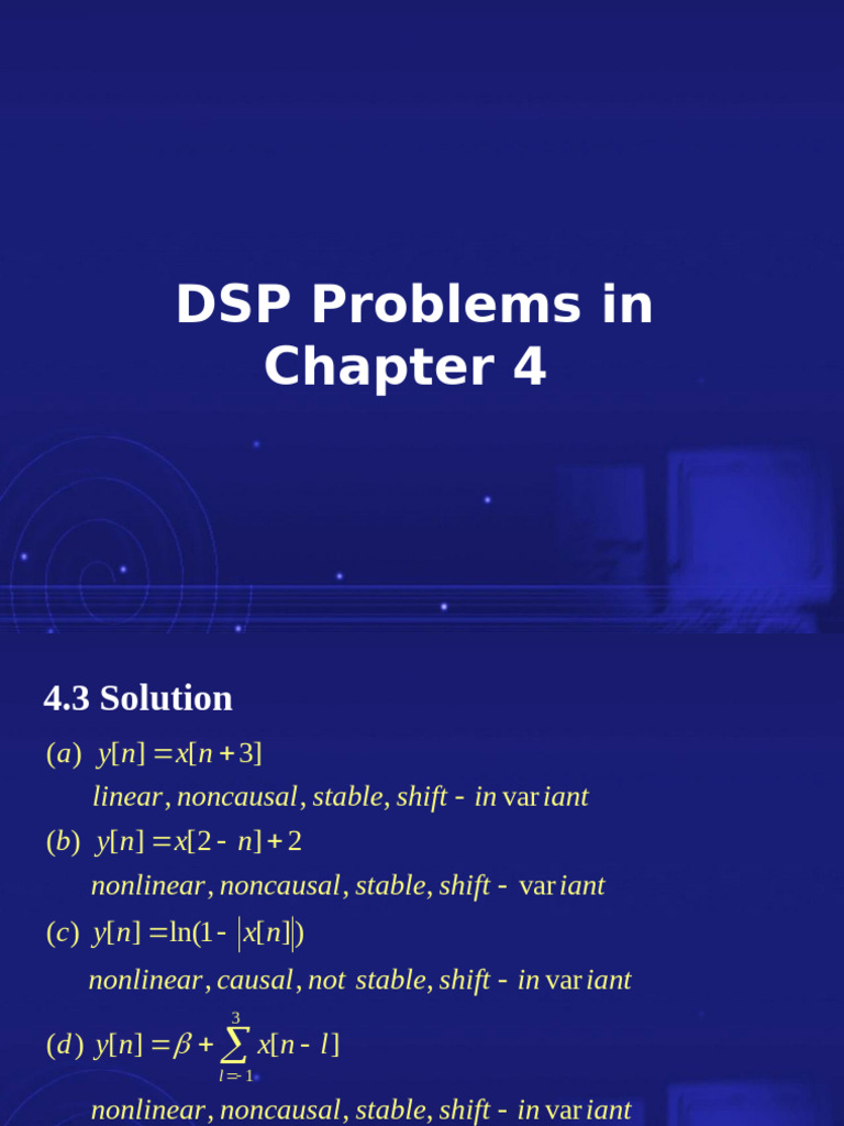 [2024]DSP_chapter4_answer格院 | PDF