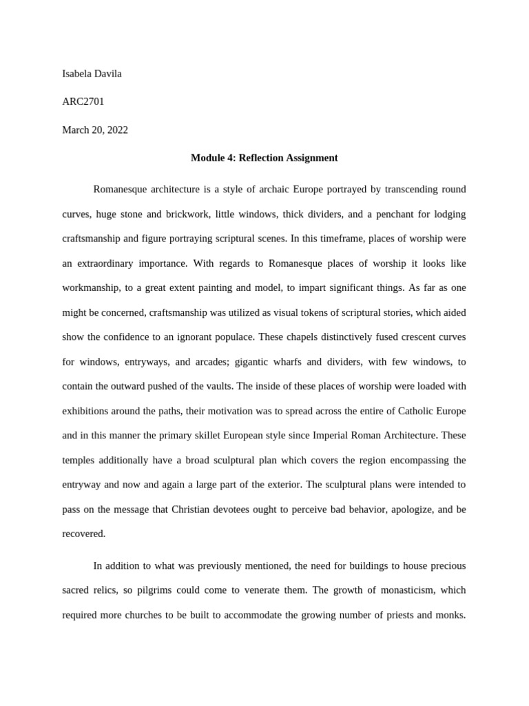 Module 4 Reflection Assignment | PDF