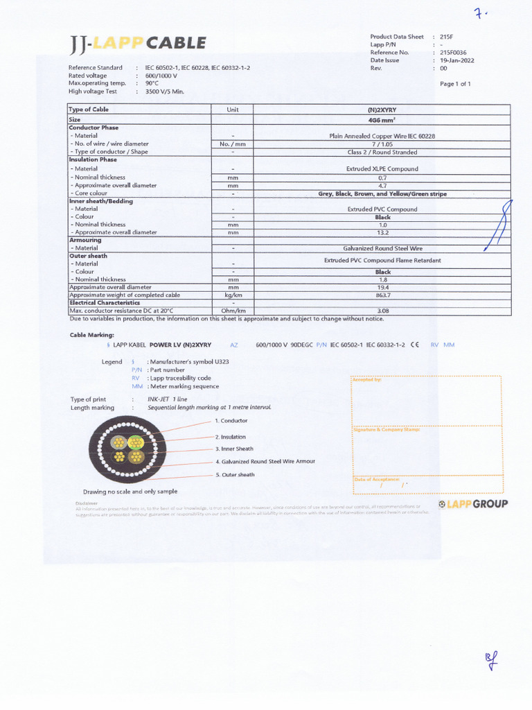 Lapp Cable 3x2c | PDF