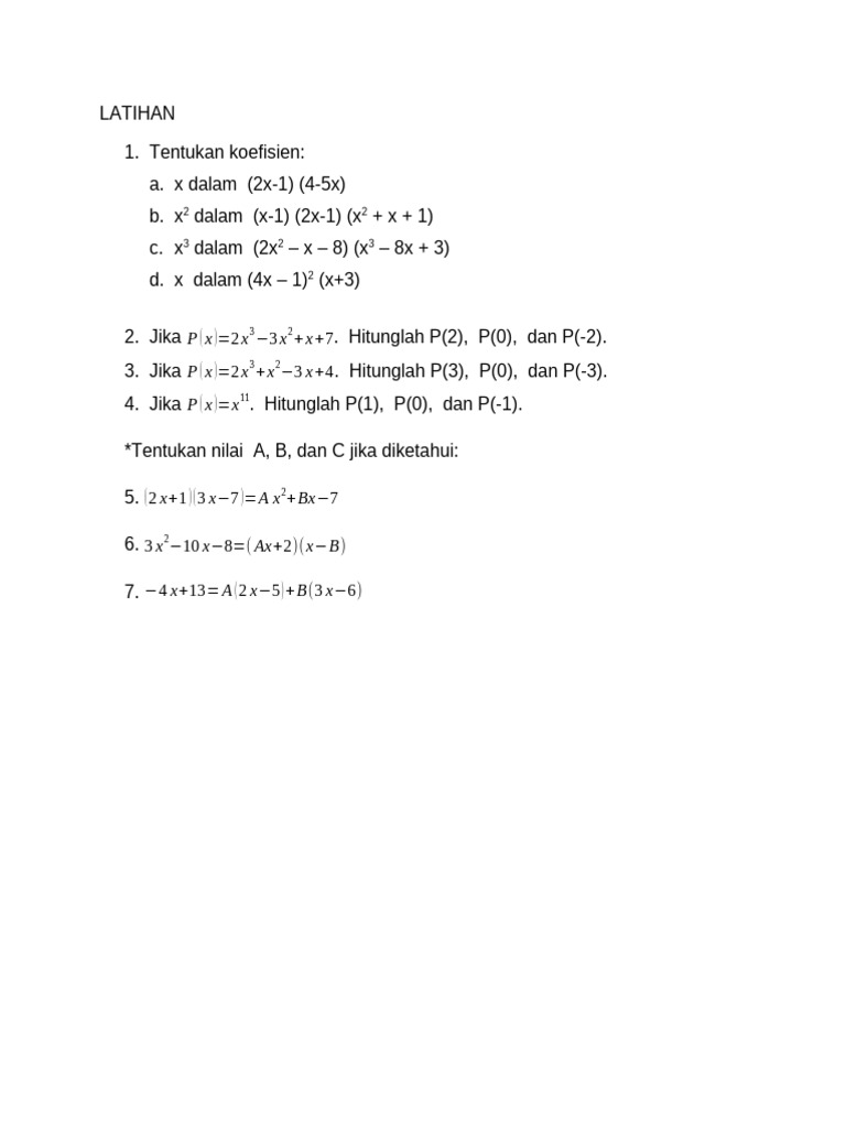 Latihan Tanggal 26 Ags | PDF