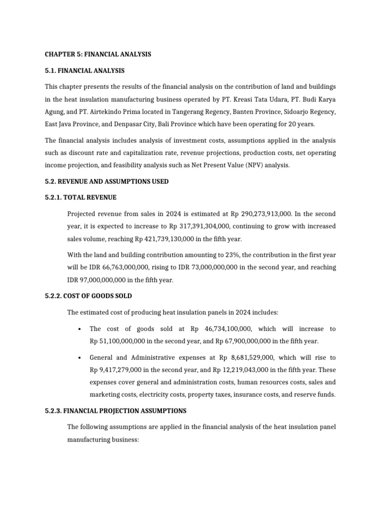 Chapter 5 - FINANCIAL ANALYSIS | PDF