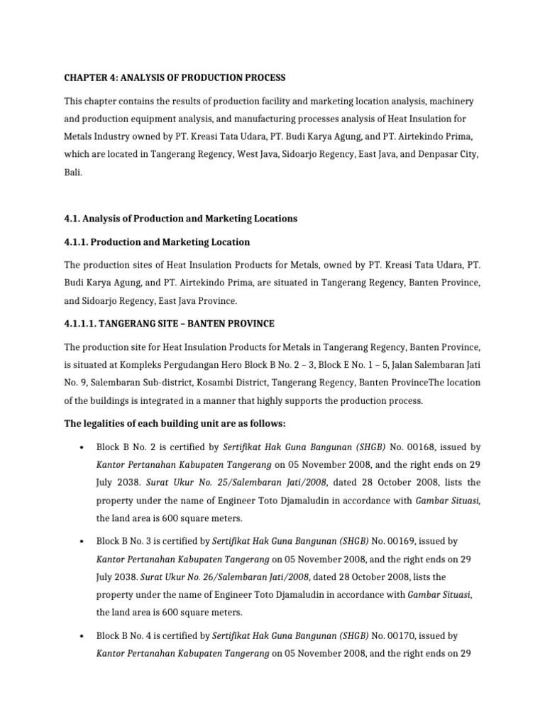 Chapter 4 - ANALYSIS OF PRODUCTION PROCESS | PDF | Polystyrene | Thermal Insulation