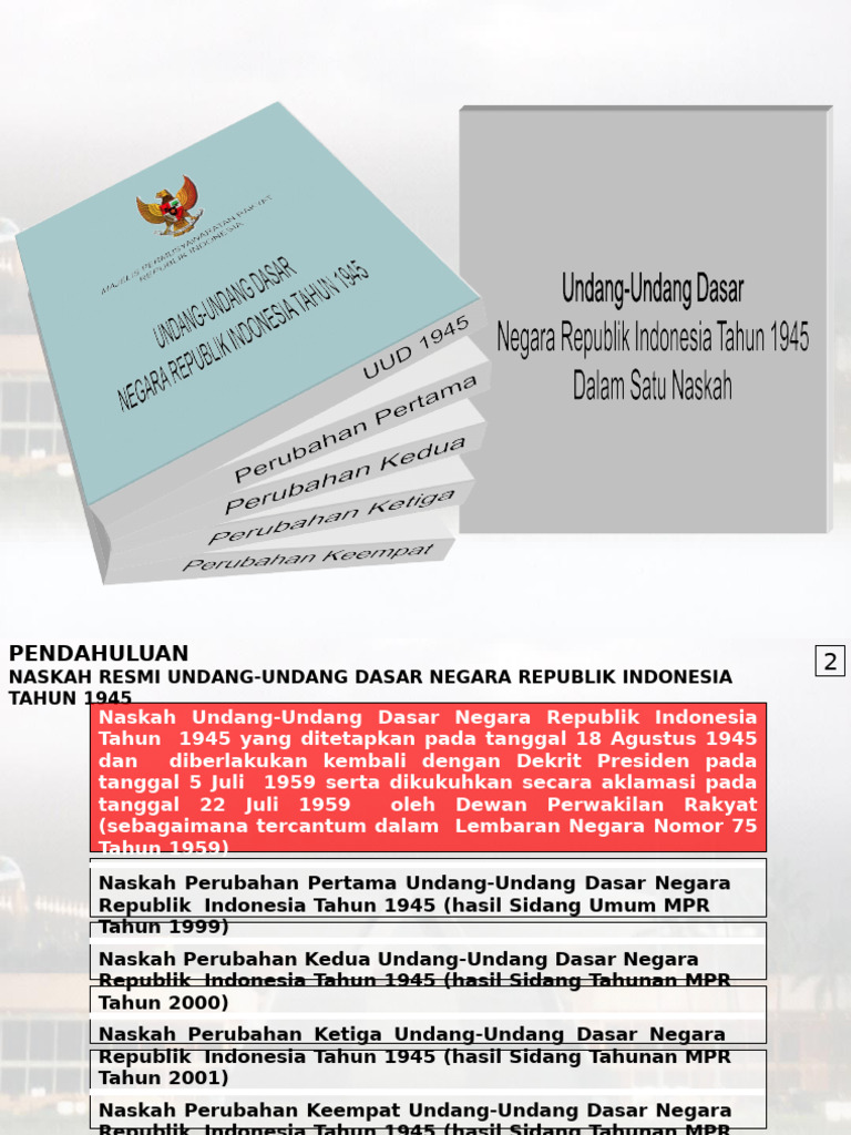 Materi UUD 45 | PDF