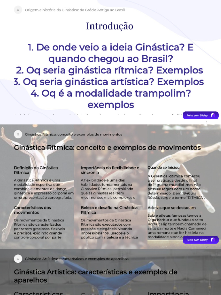 Temas - de Onde Veio A Ideia Ginástica E Quando Chegou Ao Brasil - Oq ...