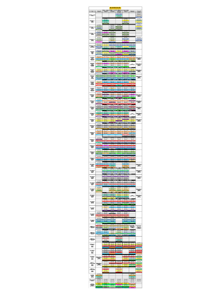 Time - Table From: 15 July 2024 To 21 July 2024: Class MT | PDF