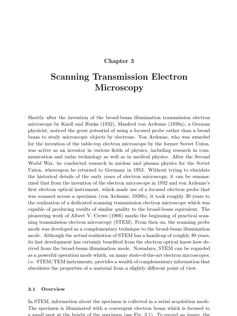 Scanning Transmission Electron Micros | PDF | Transmission Electron Microscopy | Microscopy