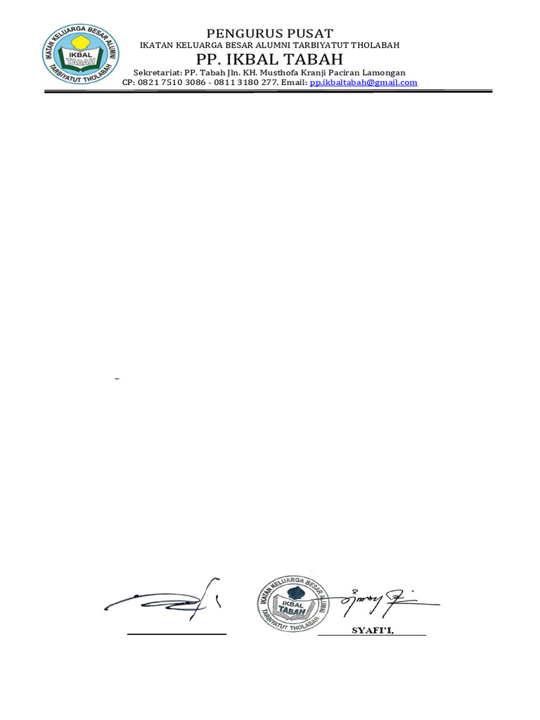 SK Panitia Bagi-Bagi Takjil Dan Sarasehan | PDF