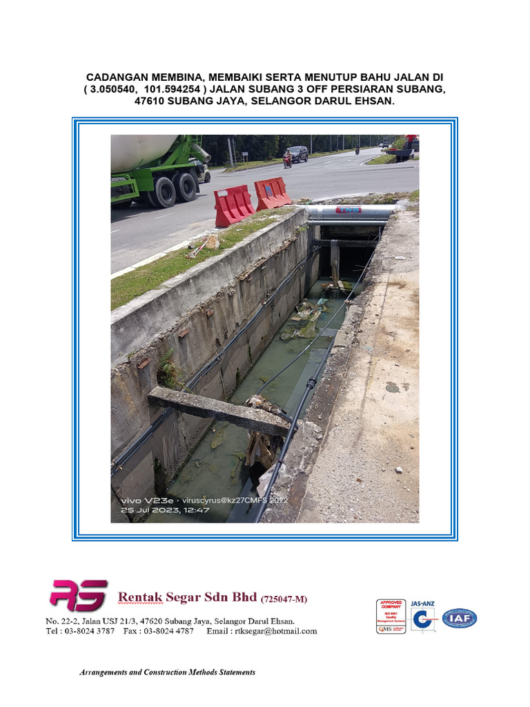 Arrangements and Construction Methods Statements | PDF