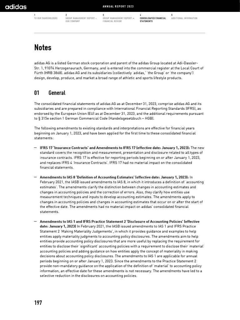 Notes Adidas Ar23 | PDF