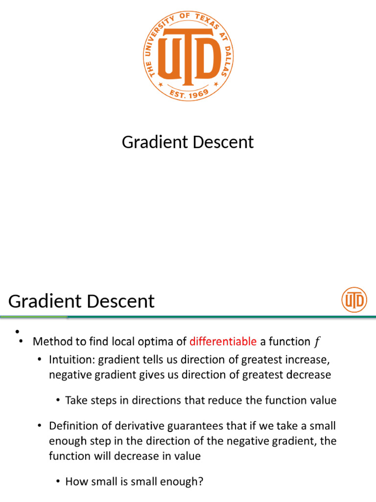 Lecture 3 Gradient Descent | PDF