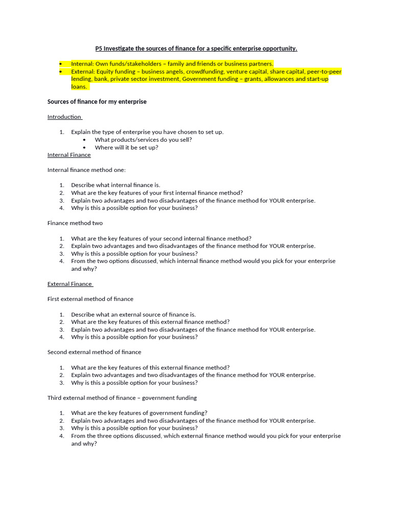 P5 - Writing Structure | PDF