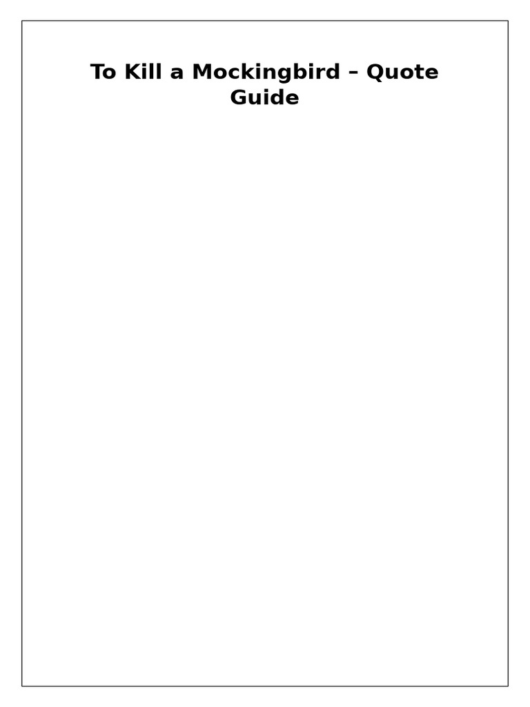 TKAM Cover Page | PDF