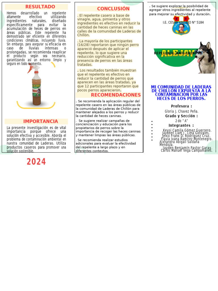 Repelente Natural para Heces Caninas | PDF | Contaminación