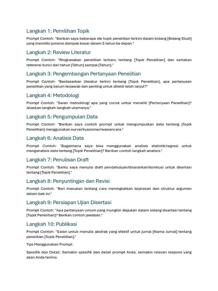 Contoh 1 Prompt Makalah | PDF