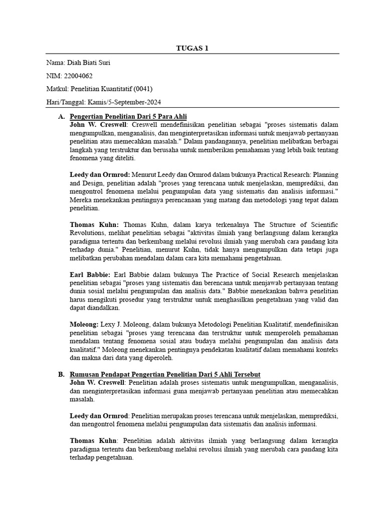 TUGAS 1-Diah Biati Suri (22004062) | PDF
