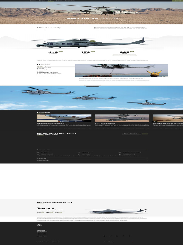 Bell UH-1Y - The Ultimate Utility Helicopter | PDF