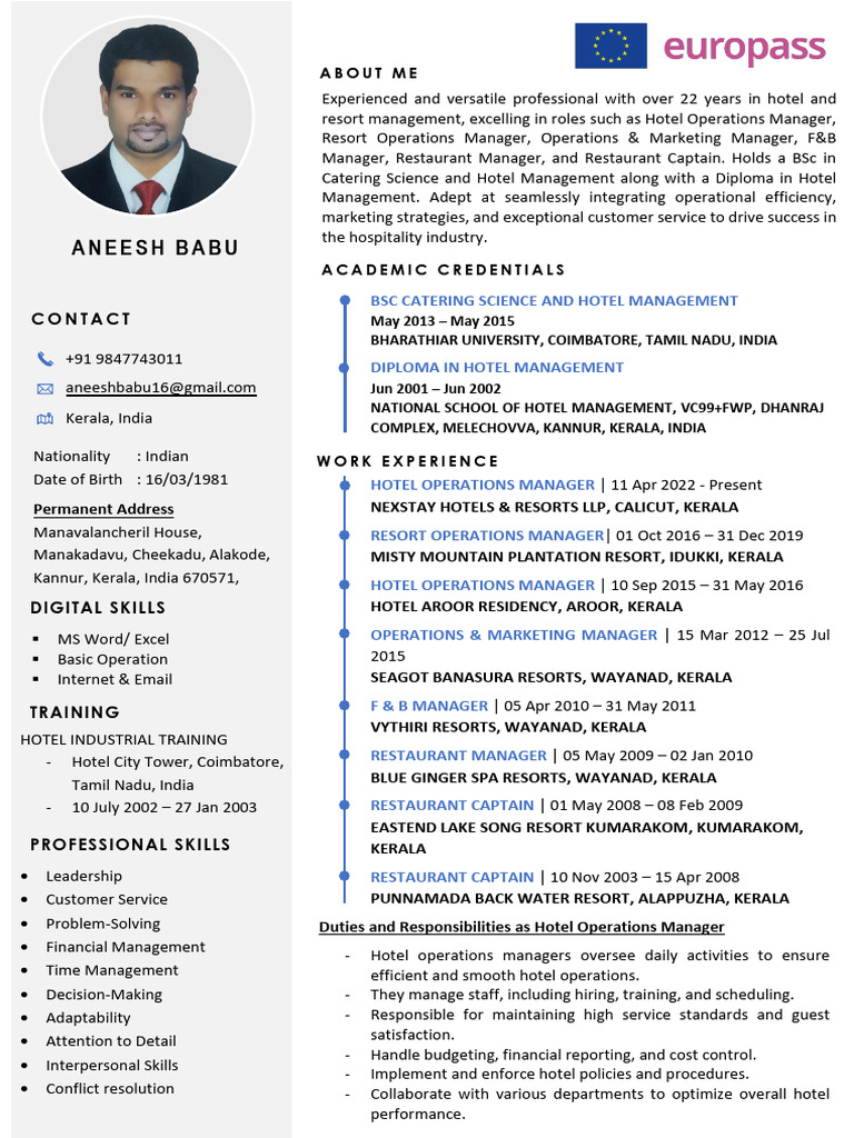 Aneesh Babu CV R1 | PDF
