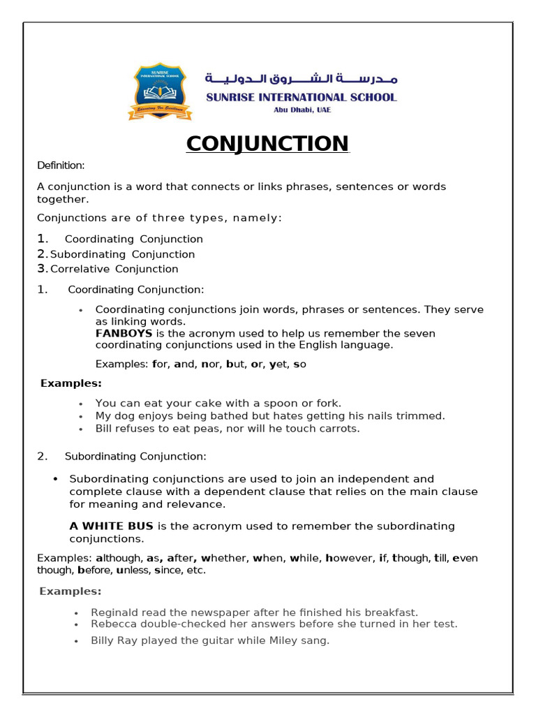 Notes Conjunction | PDF