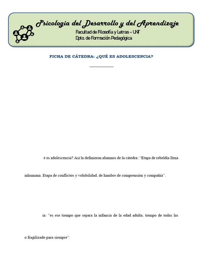 A1 - Psicologia Del Desarrollo y Del Aprendizaje | PDF