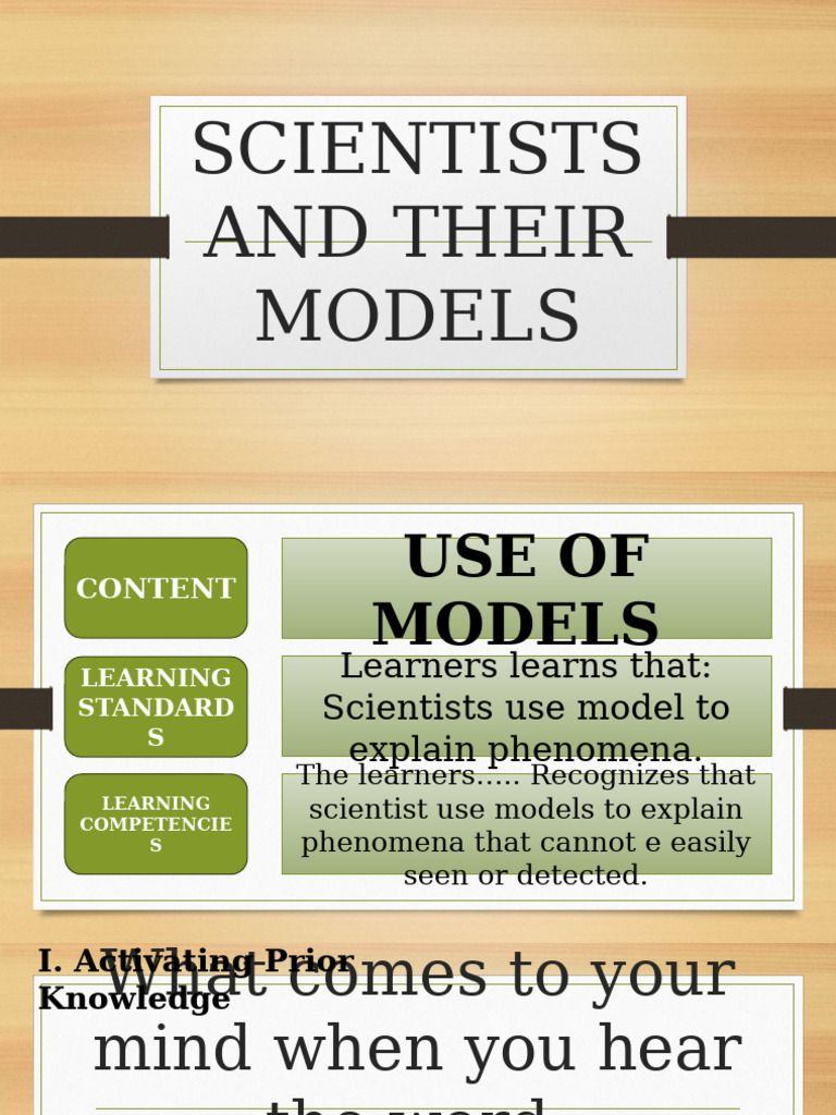 Scientists and Their Models | PDF