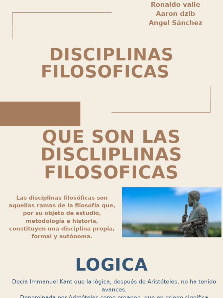 DISCIPLINAS Filosoficas | PDF