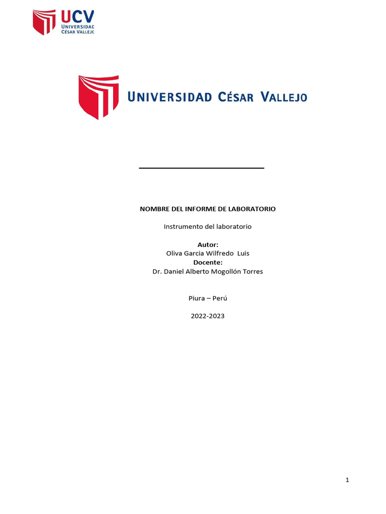 Modelo de Informe de Practicas Ciclo 2022 I (1) | PDF