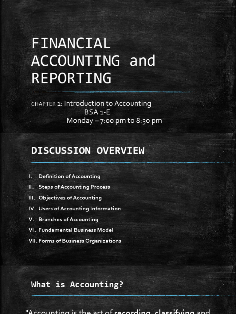 FAR INTRODUCTION TO ACCOUNTING BSA 1E Continuation | PDF