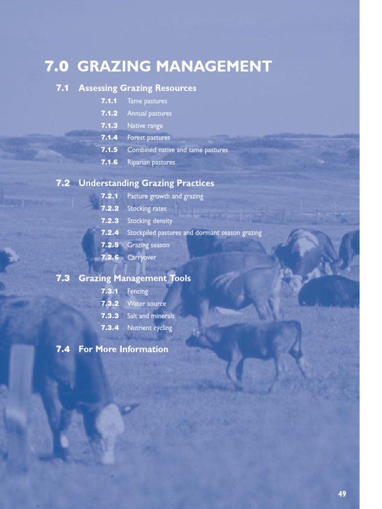Grazing Management | PDF