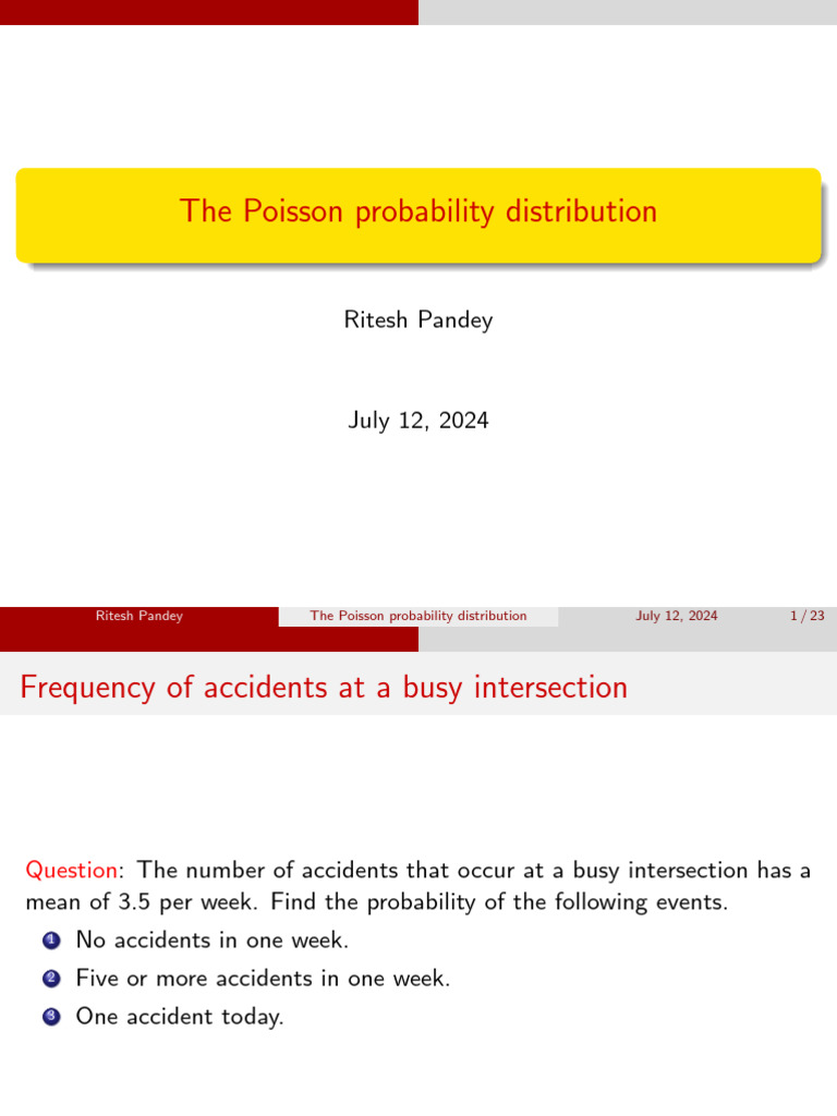 Poisson Distribution | PDF