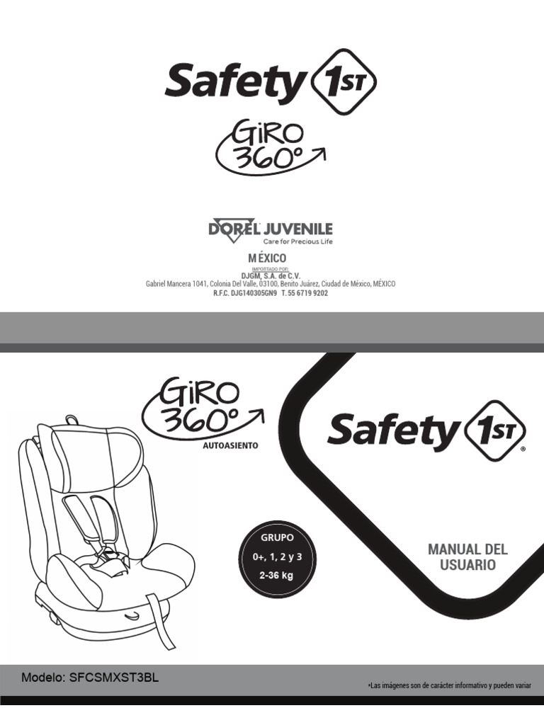 Manual Safety 1st Giro 360autoasiento | PDF
