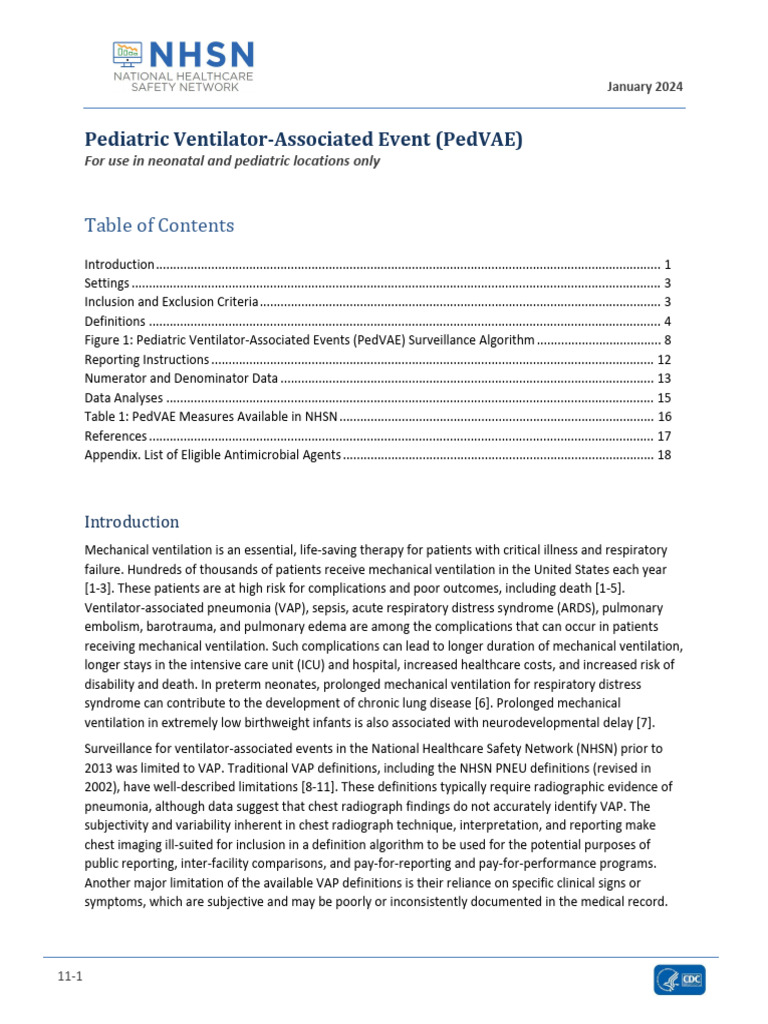 CDC Nicu Picu Vap Vae | PDF