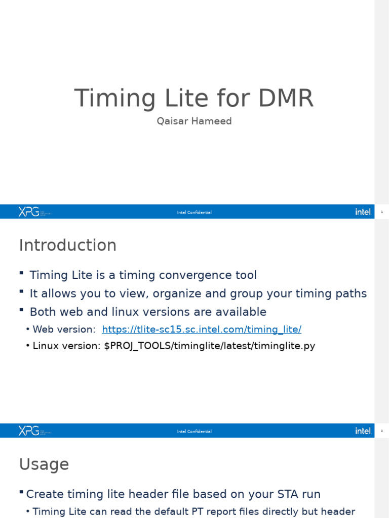 Timing Lite For DMR | PDF