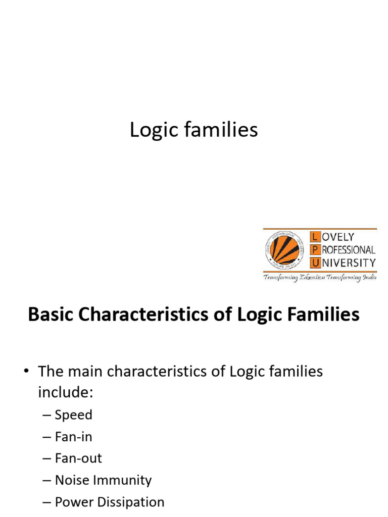 logic families | PDF