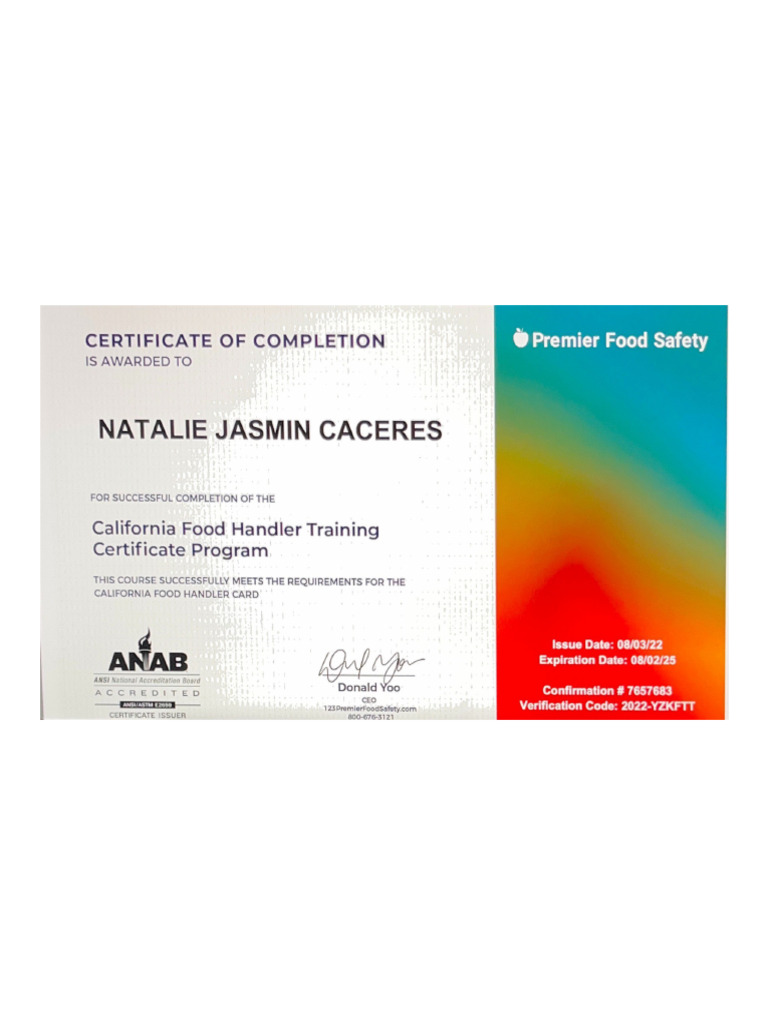 Premier Food Safety | PDF