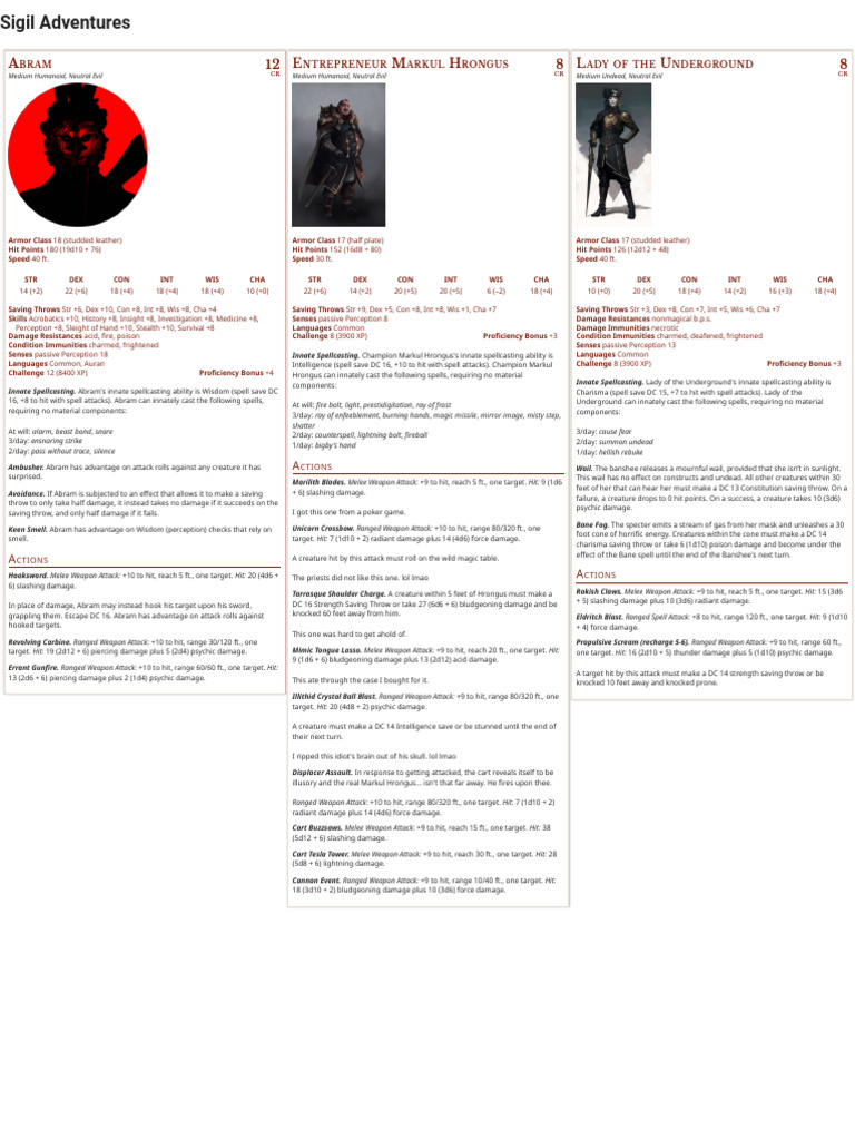 CritterDB-npcs | PDF