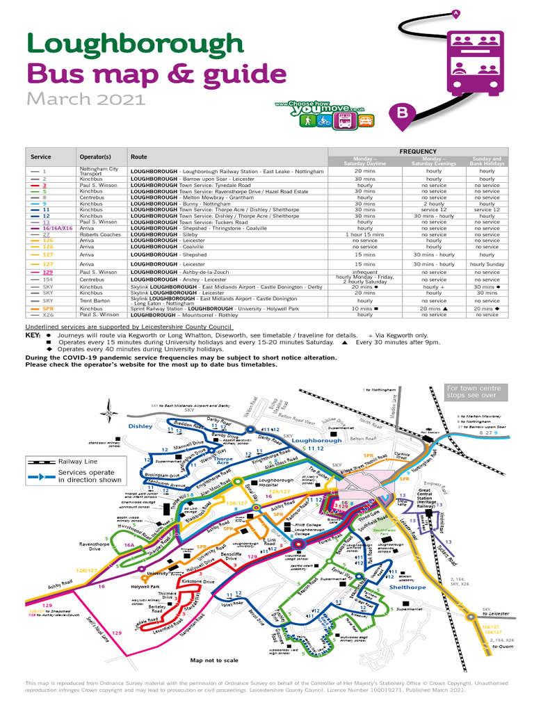 Bus Area Guide Loughborough Mar 21 | PDF
