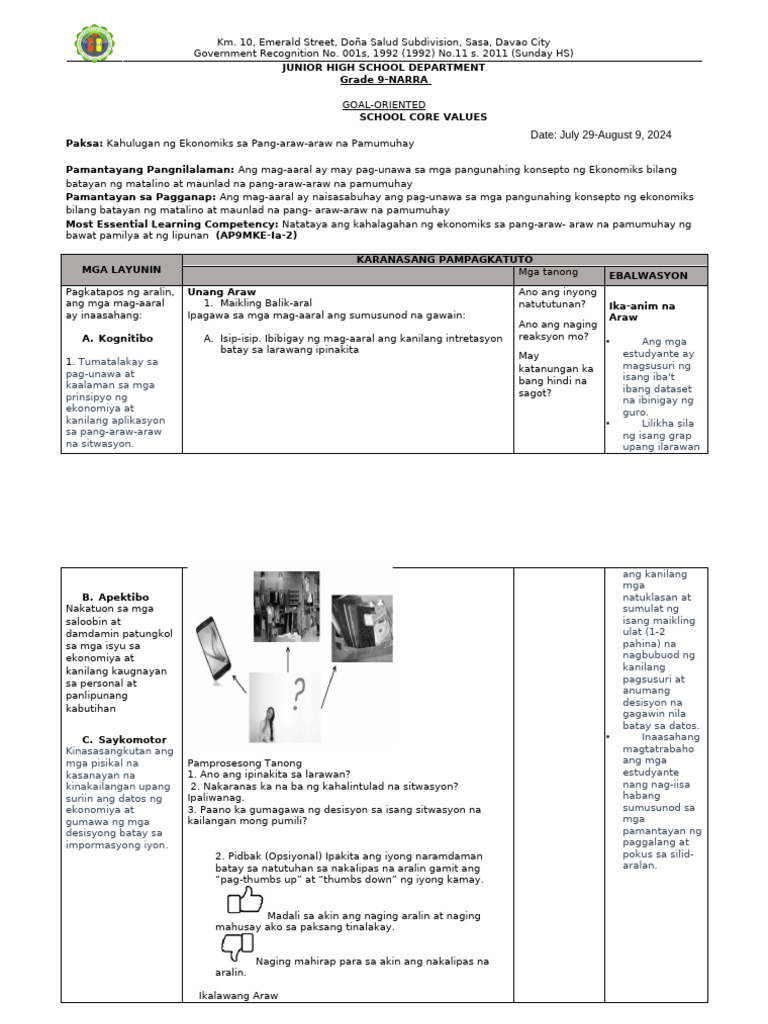 Q1 - (Week 2-3) Ap9 | PDF