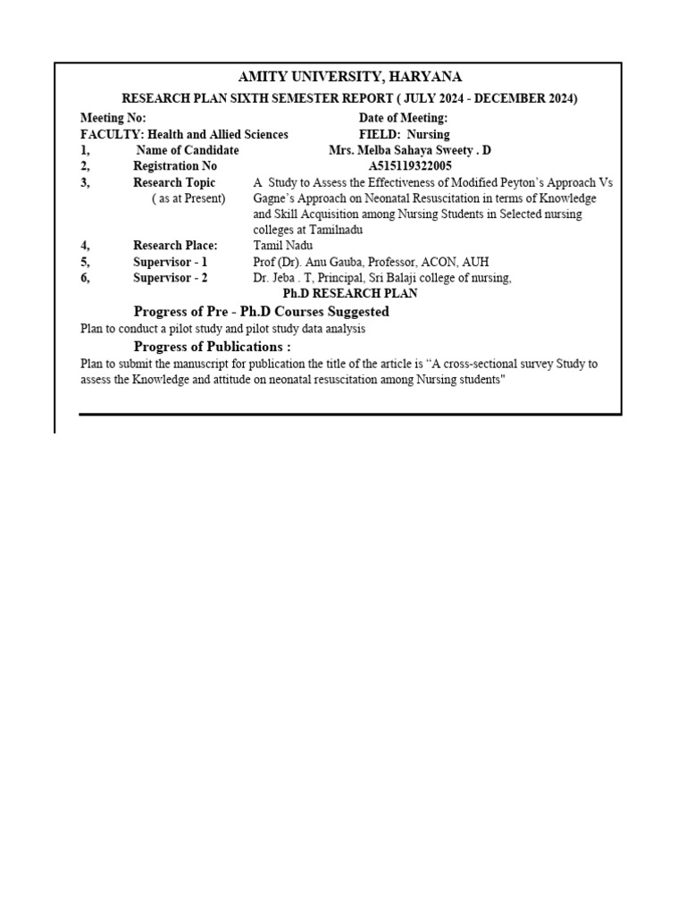 PHD - Files - Melba PH.D Future Plan Report - 5 | PDF