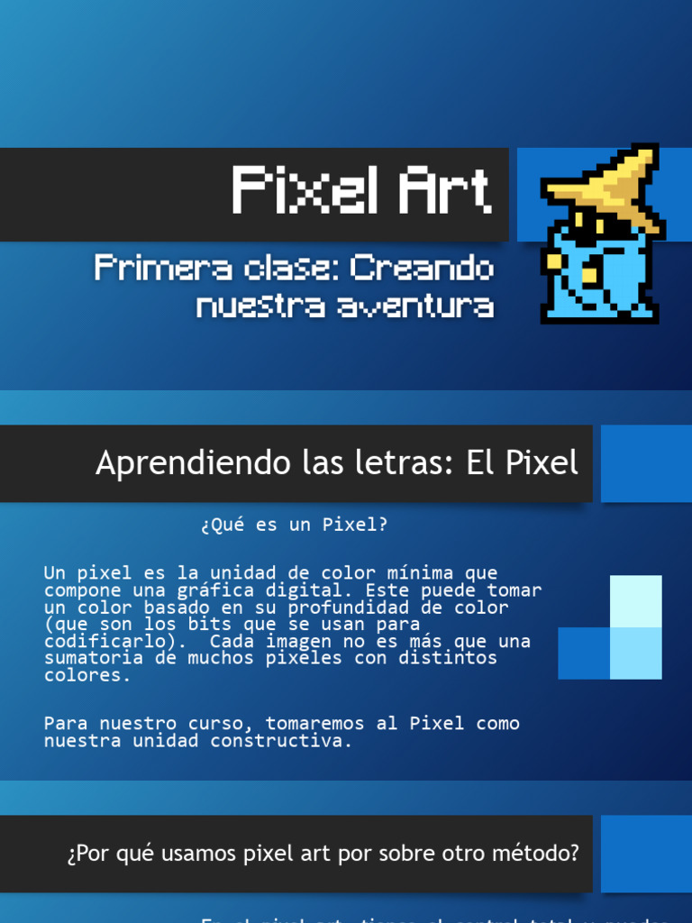 Pixel Art Clase 1 FINAL | PDF