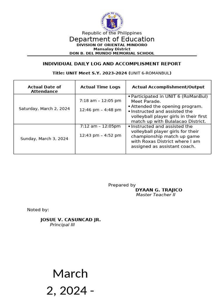 Idlar Unit Meet | PDF