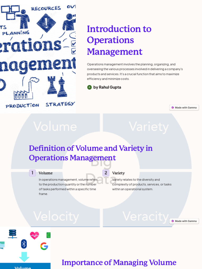 Introduction To Operations Management | PDF | Operations Management | Analytics