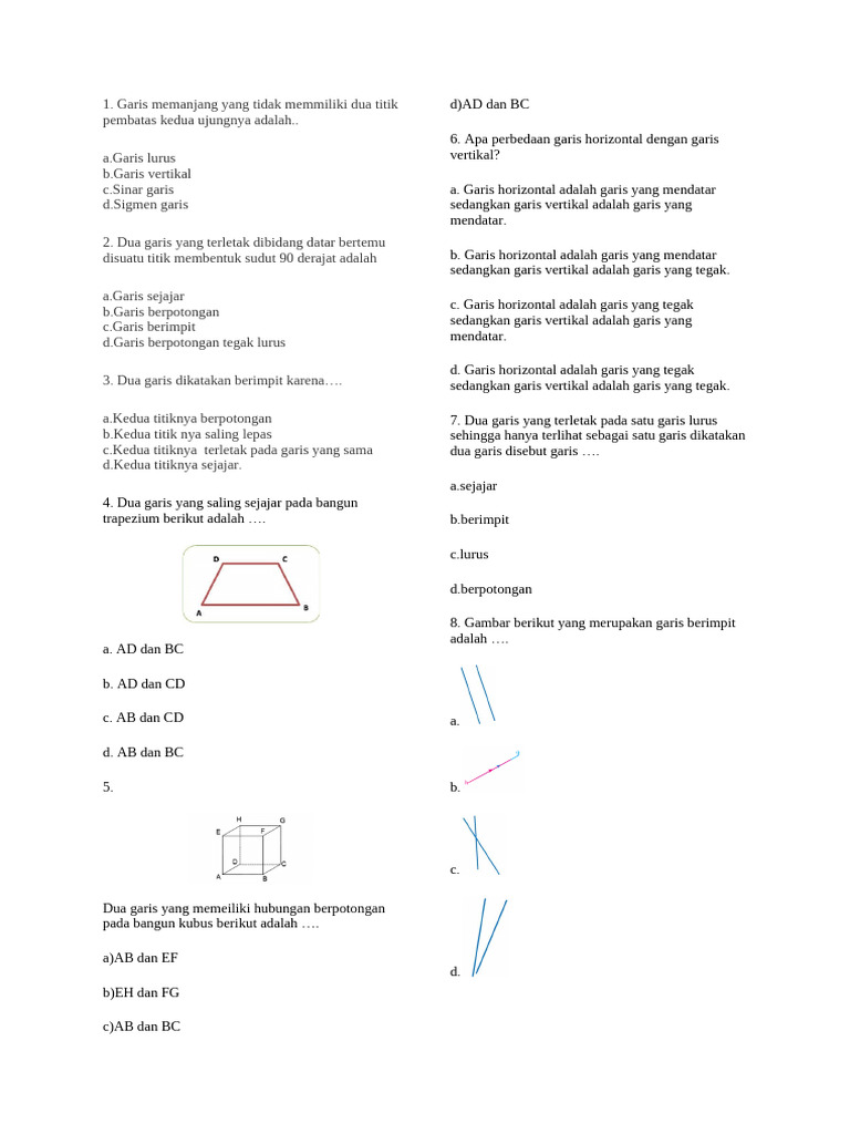 Soal MTK Kls 4 | PDF