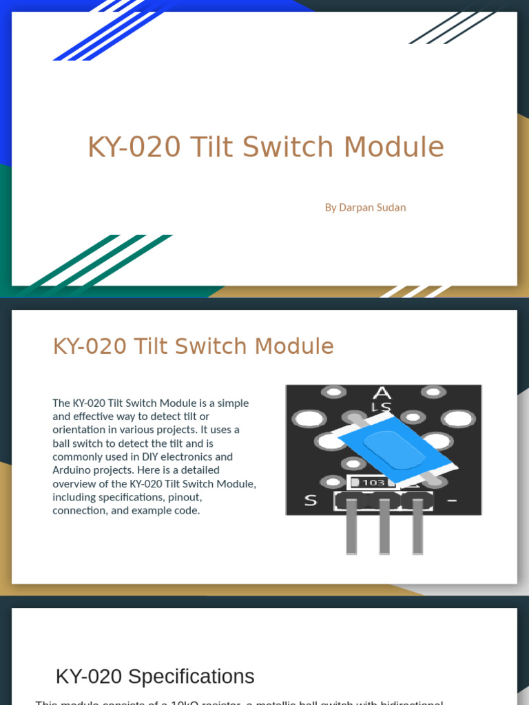 KY-020 Tilt Switch Module | PDF